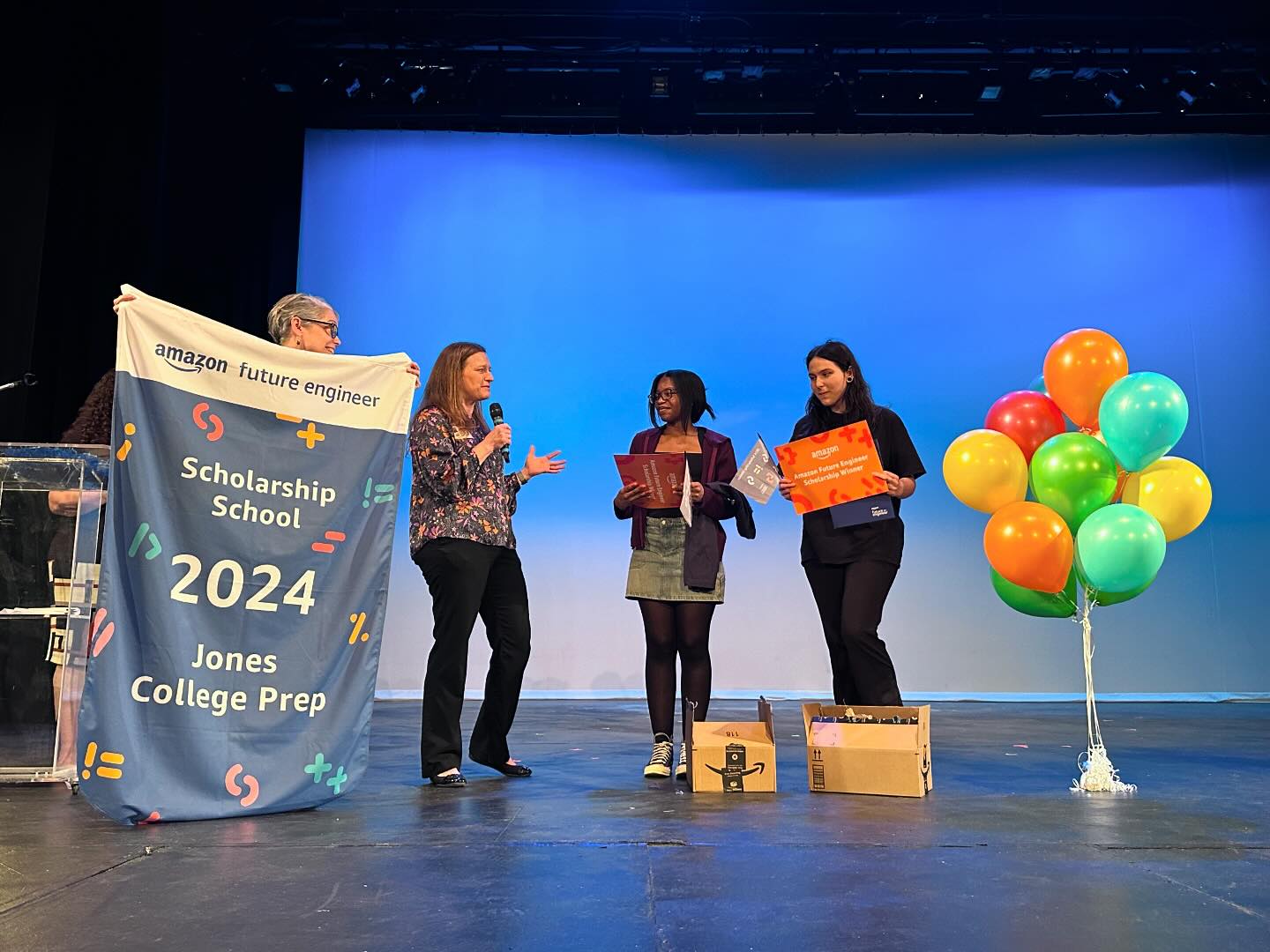 This year Jones saw four Amazon Future Engineer Scholarship winners ...