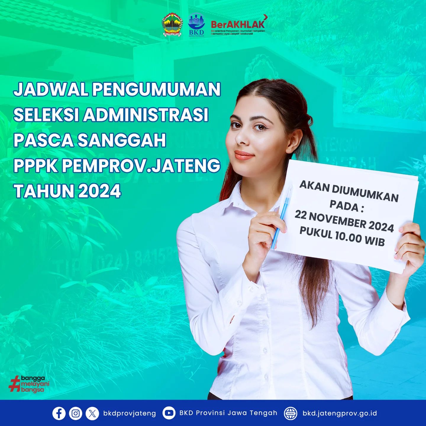Kami informasikan bahwa jadwal pengumuman seleksi administrasi pasca sanggah PPPK Pemprov Jawa ...